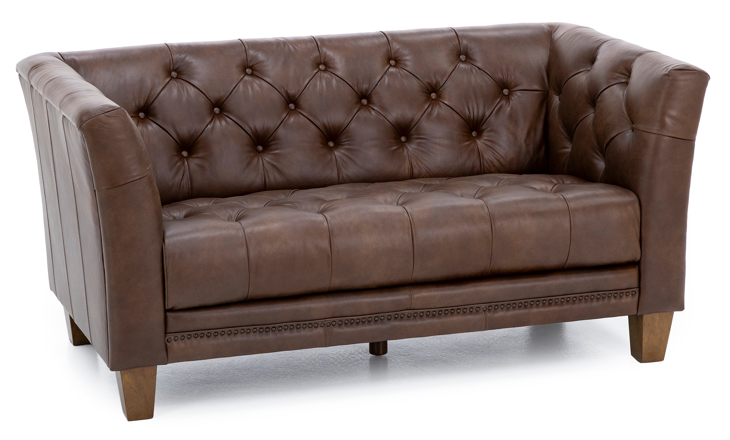 Westchester Tufted Leather Loveseat | Steinhafels