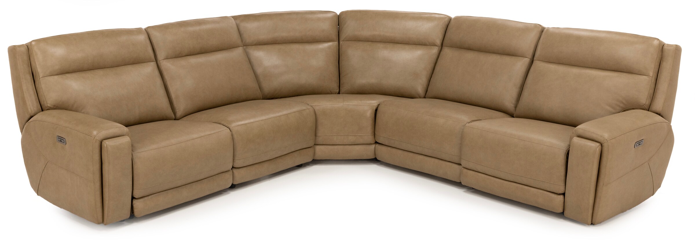 Monroe 5-Pc. Leather Power Headrest Zero Gravity Reclining Modular In ...