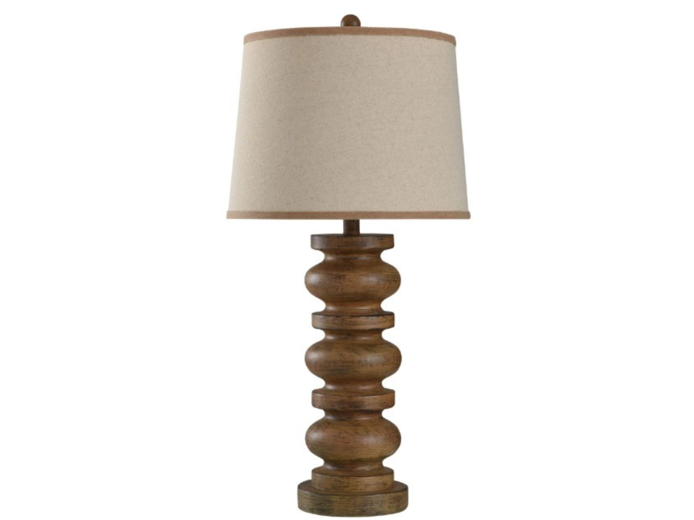 Brown Spindle Table Lamp 31"H | Steinhafels