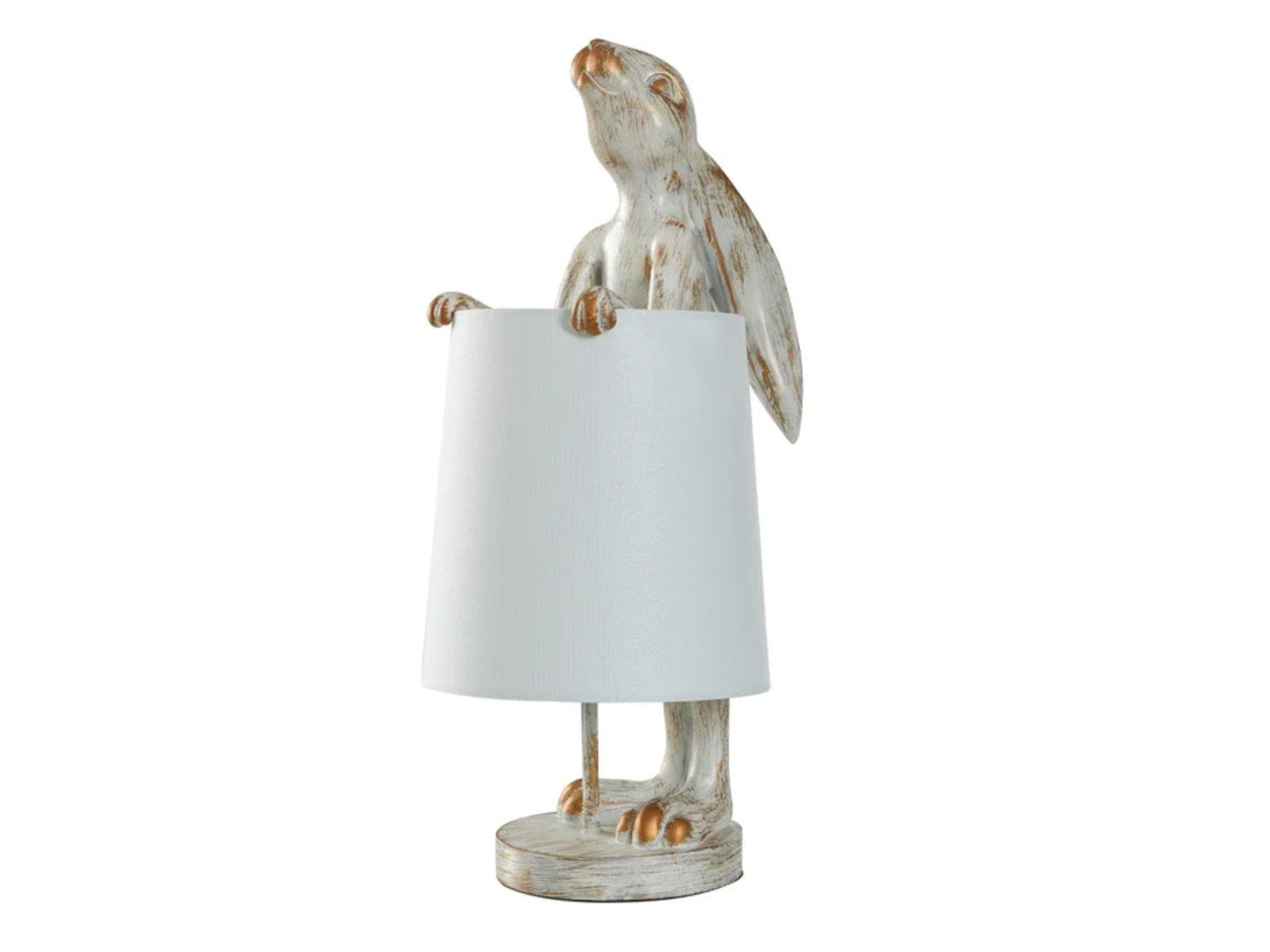 Antique Gold Rabbit Accent Lamp 23"H | Steinhafels