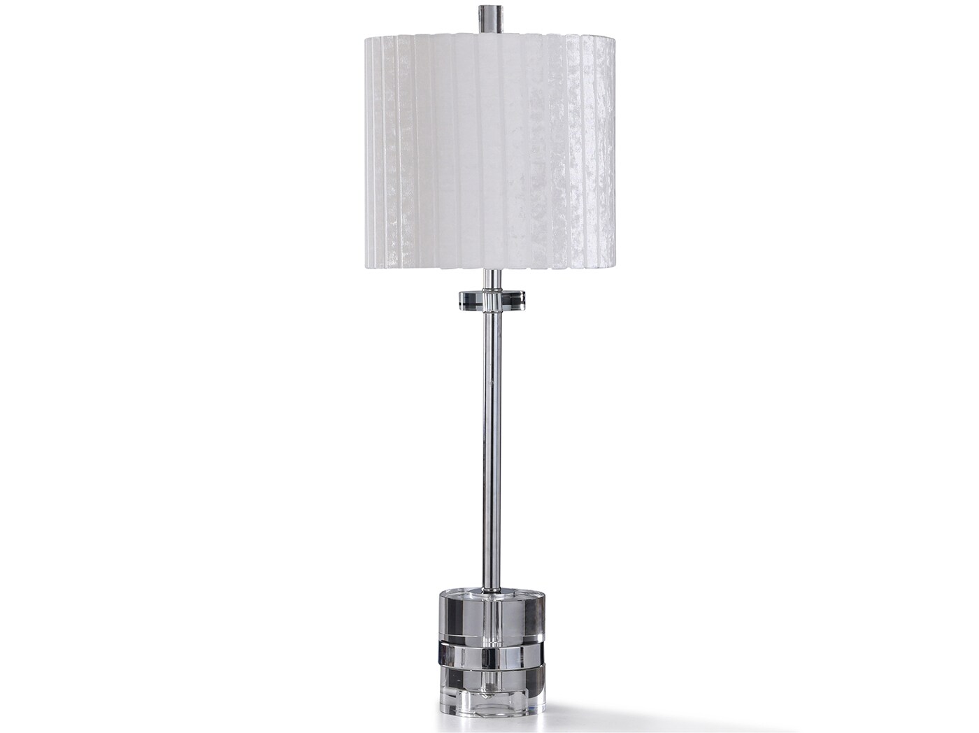 Silver With Crystal Base Table Lamp 31"H | Steinhafels
