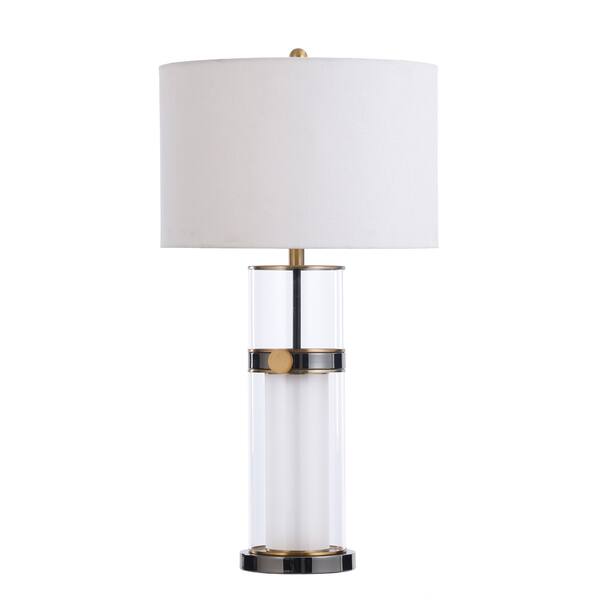 Double Glass Column Table Lamp 31h Steinhafels