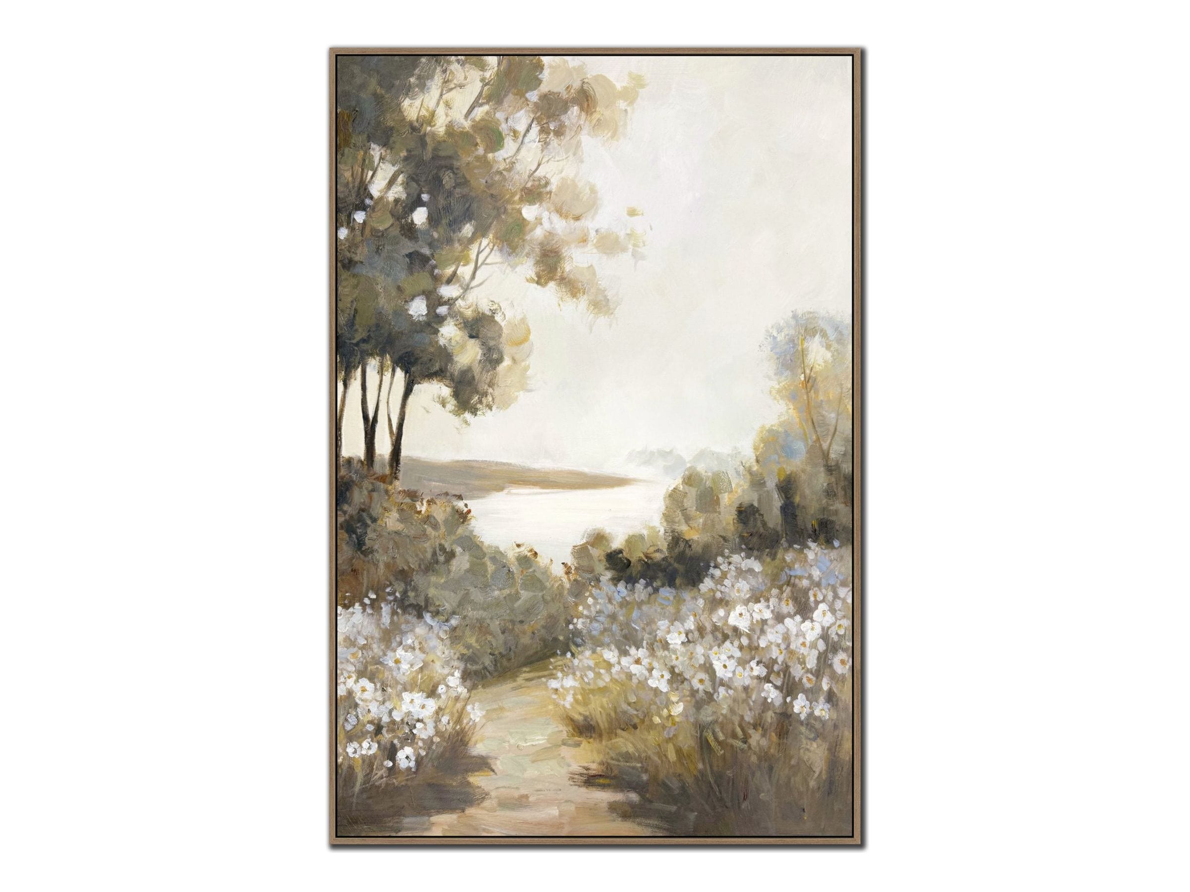 Countryside Hand Embellished Framed Canvas 30"W x 45"H | Steinhafels