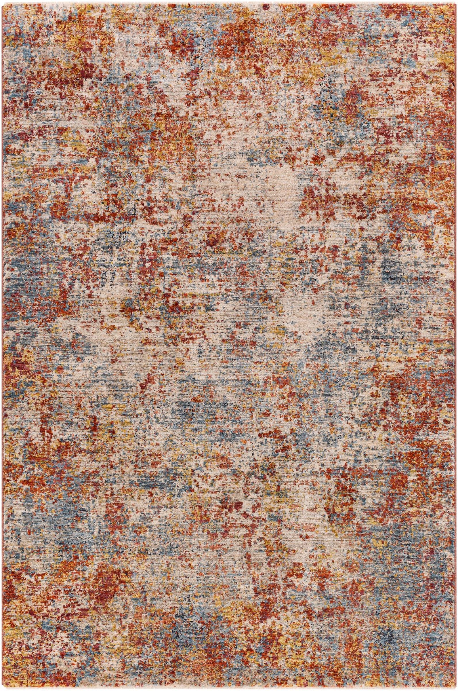 Mirabel Mustard/Rust/Cream Abstract Area Rug | Steinhafels