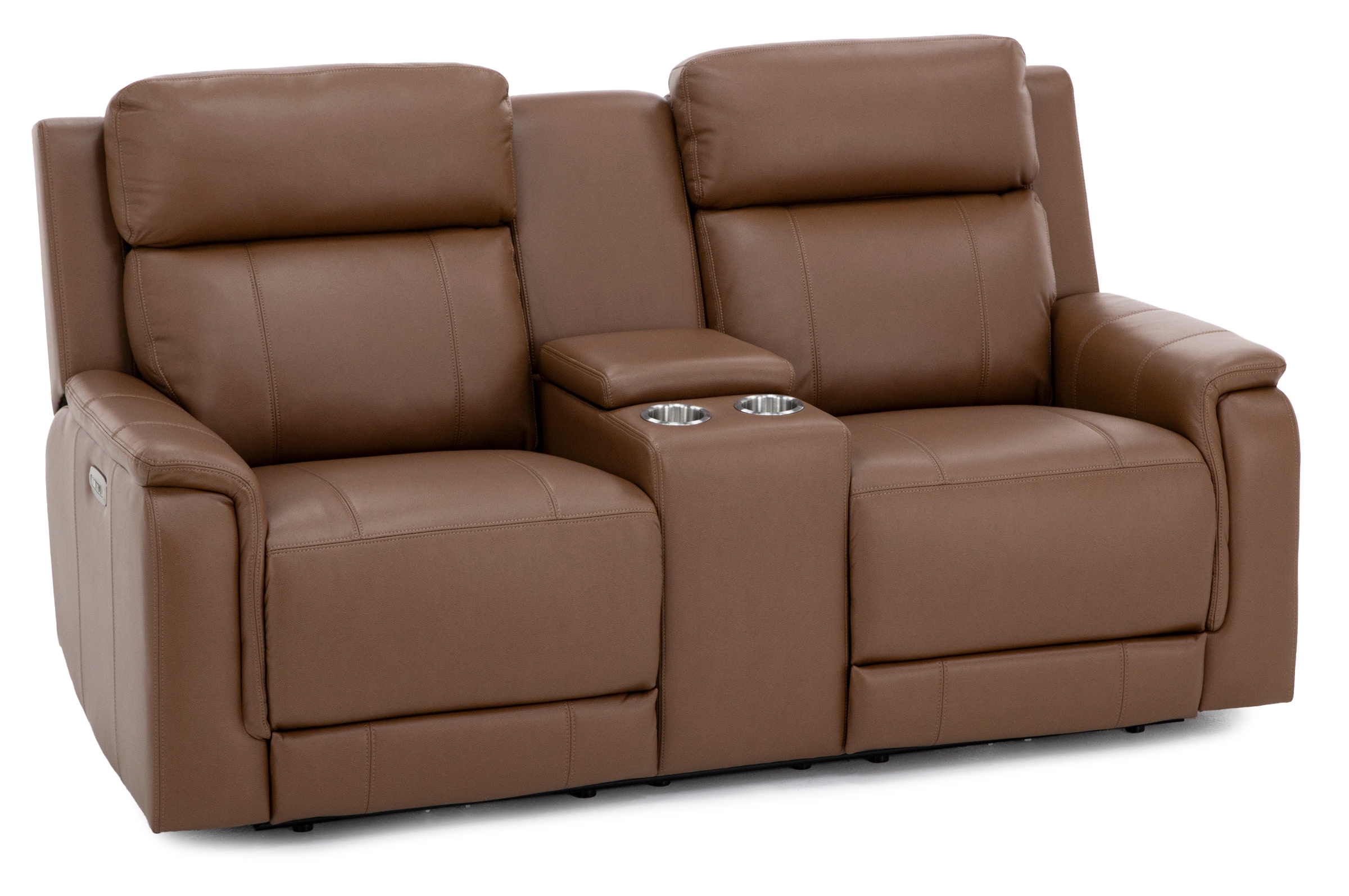 Elizabeth Power Headrest Zero Gravity Reclining Console Loveseat in ...