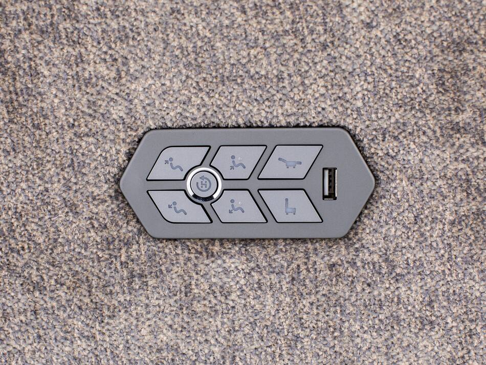 Infinity Fully Loaded Reclining Sofa With Drop Down Table | Steinhafels