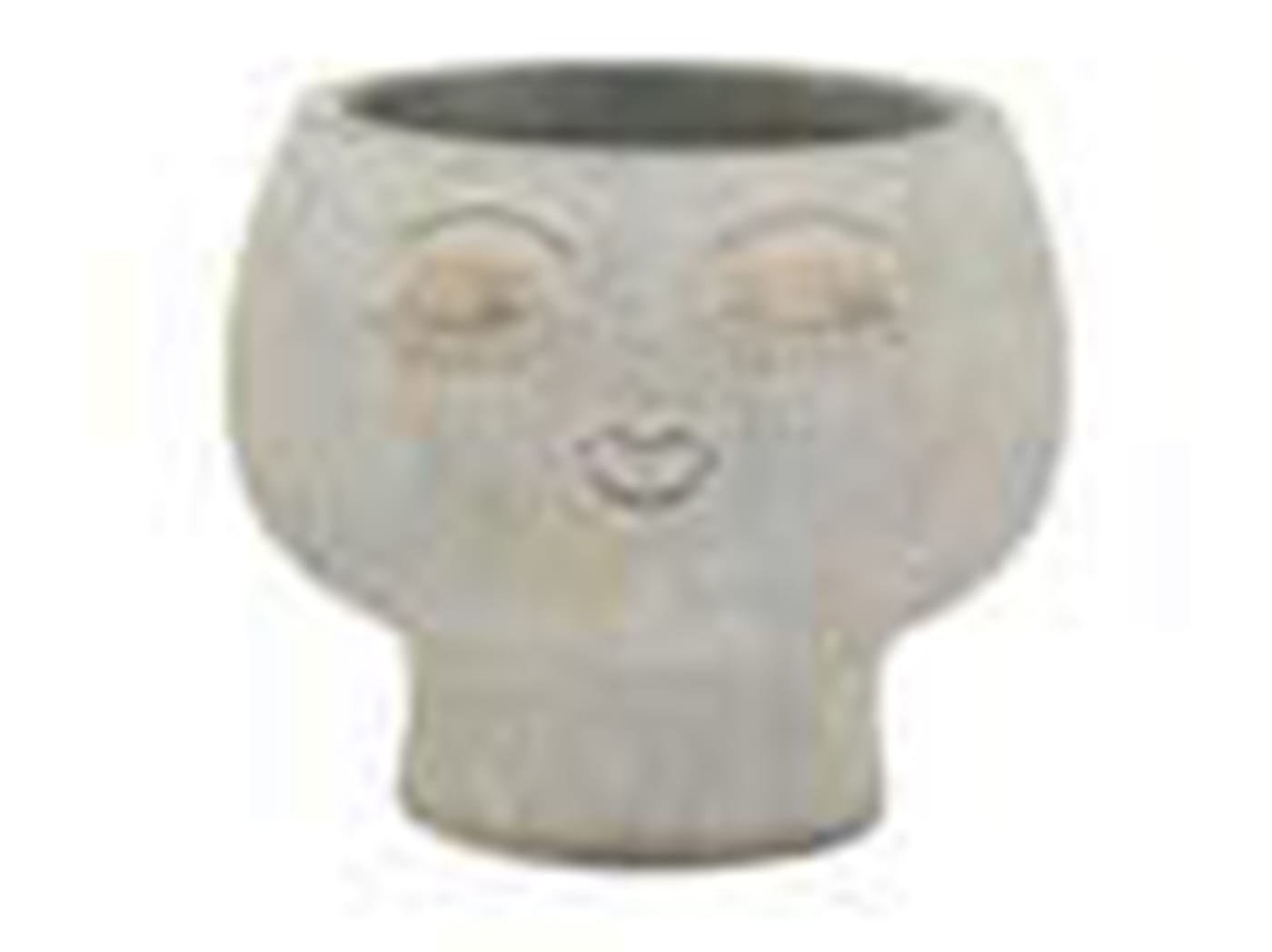 Small Grey Face Planter 6w X 5h Steinhafels