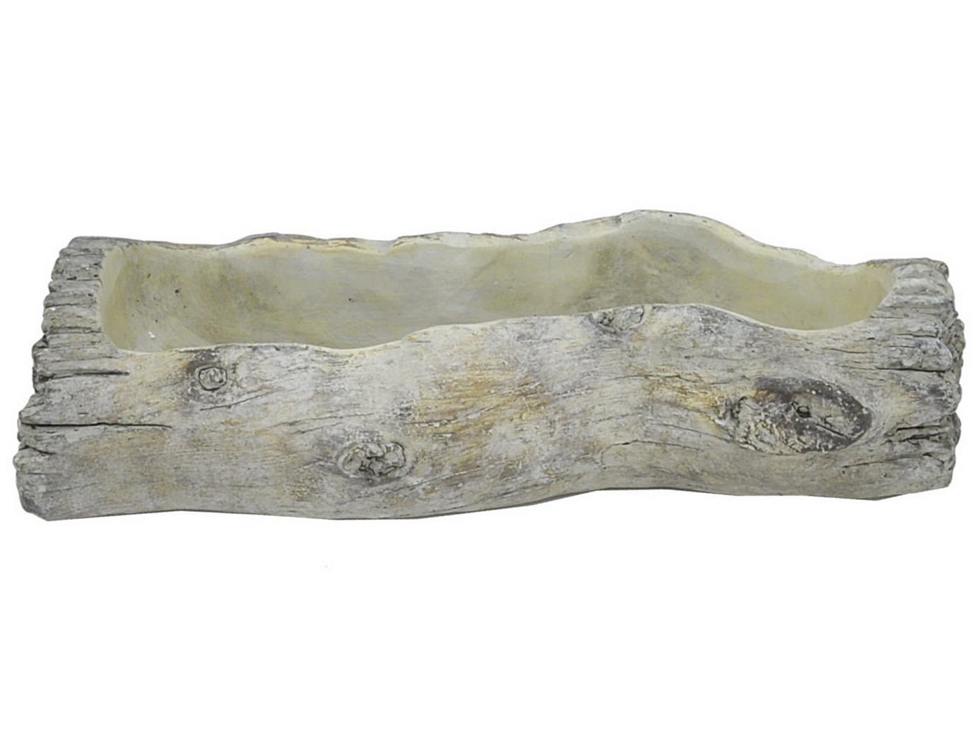Small Driftwood Look Planter 9w X 4d X 3h Steinhafels
