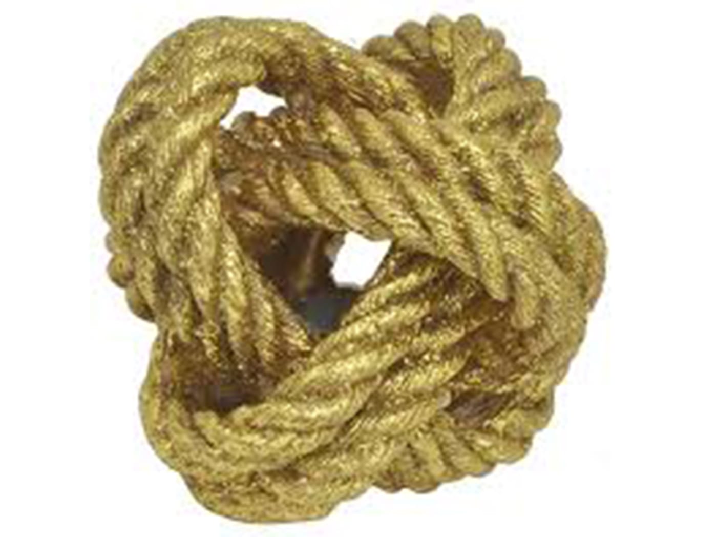 Gold Rope Knot Décor 6"W x 5"H | Steinhafels