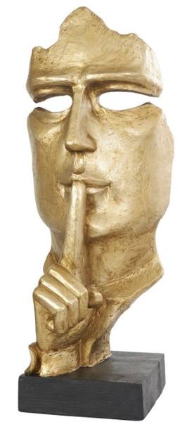 Gold Face Sculpture 14"W x 40"H | Steinhafels