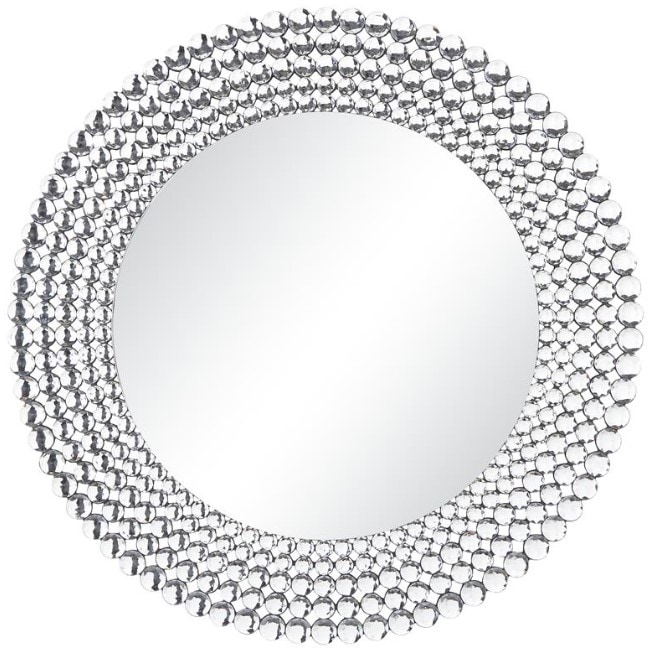 Silver Bling Mirror 36" Round | Steinhafels