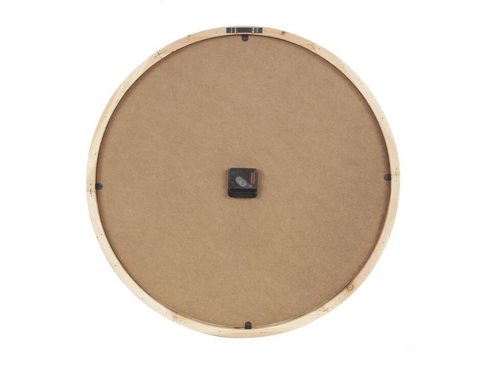 Natural Wood Frame Wall Clock 23" Round | Steinhafels