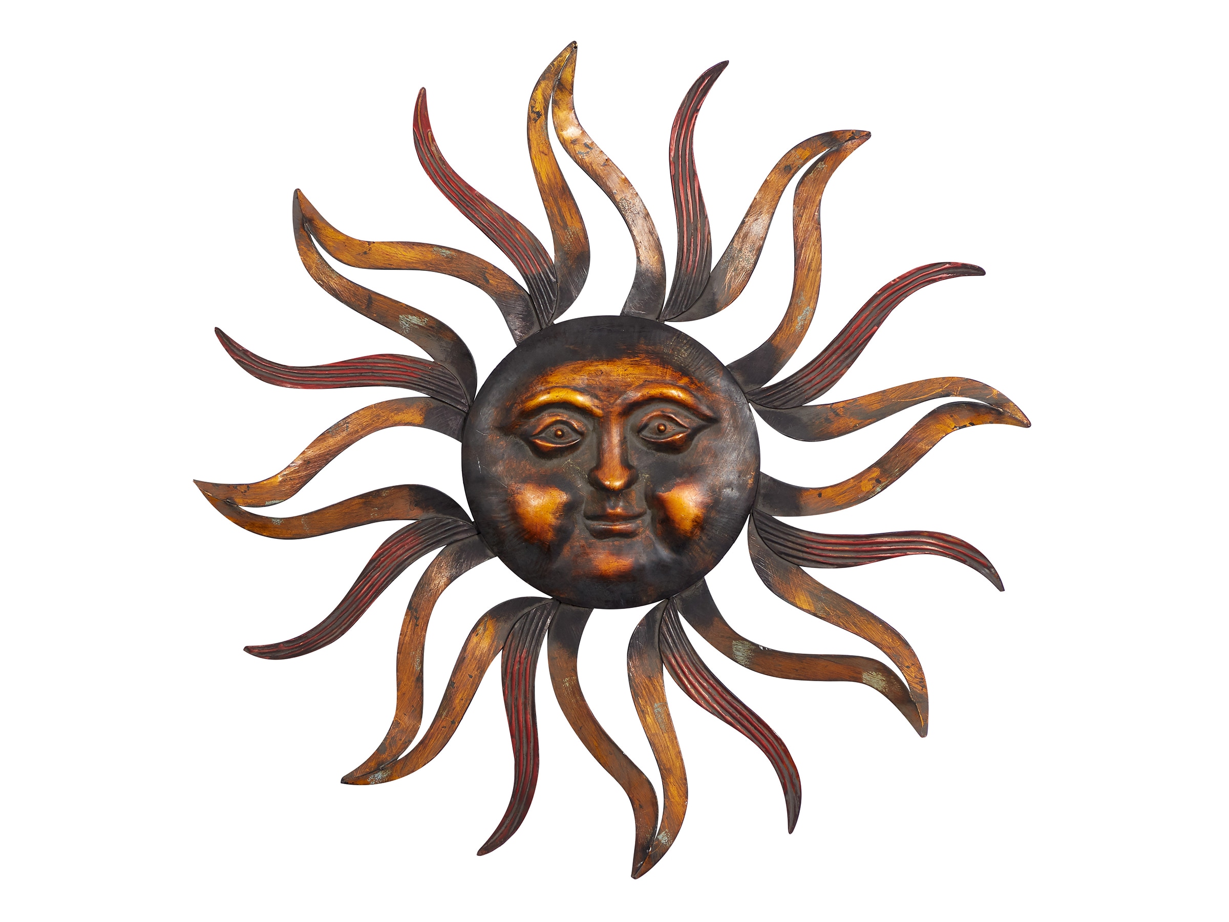 Bronze Metal Sun Wall Decor 37" | Steinhafels