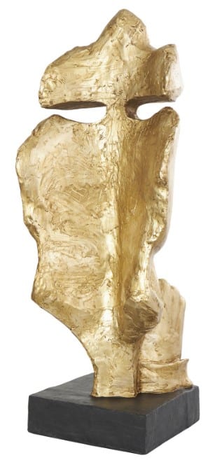 Gold Face Sculpture 14"W x 40"H | Steinhafels