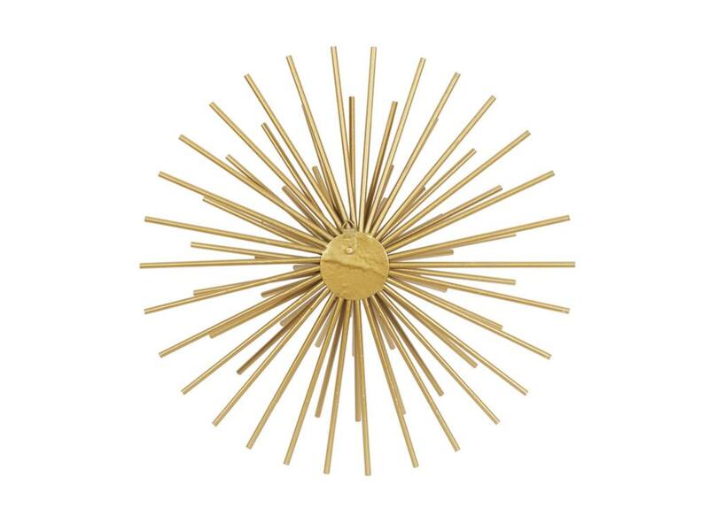 Set of 3 Gold Metal Starburst Wall Decor 16/20/24"H | Steinhafels