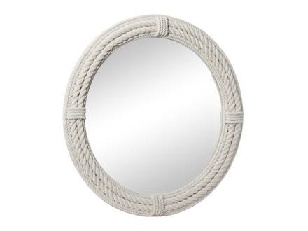 White Rope Wall Mirror 36" Round | Steinhafels