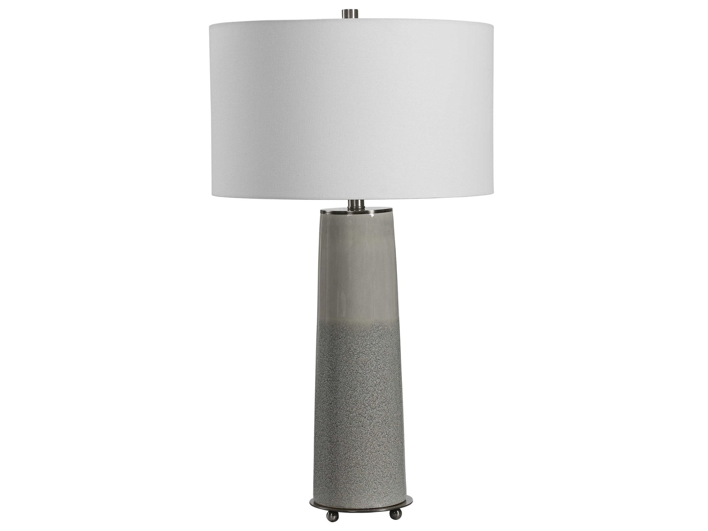 Grey 2-Tone Ceramic Table Lamp 31"H | Steinhafels