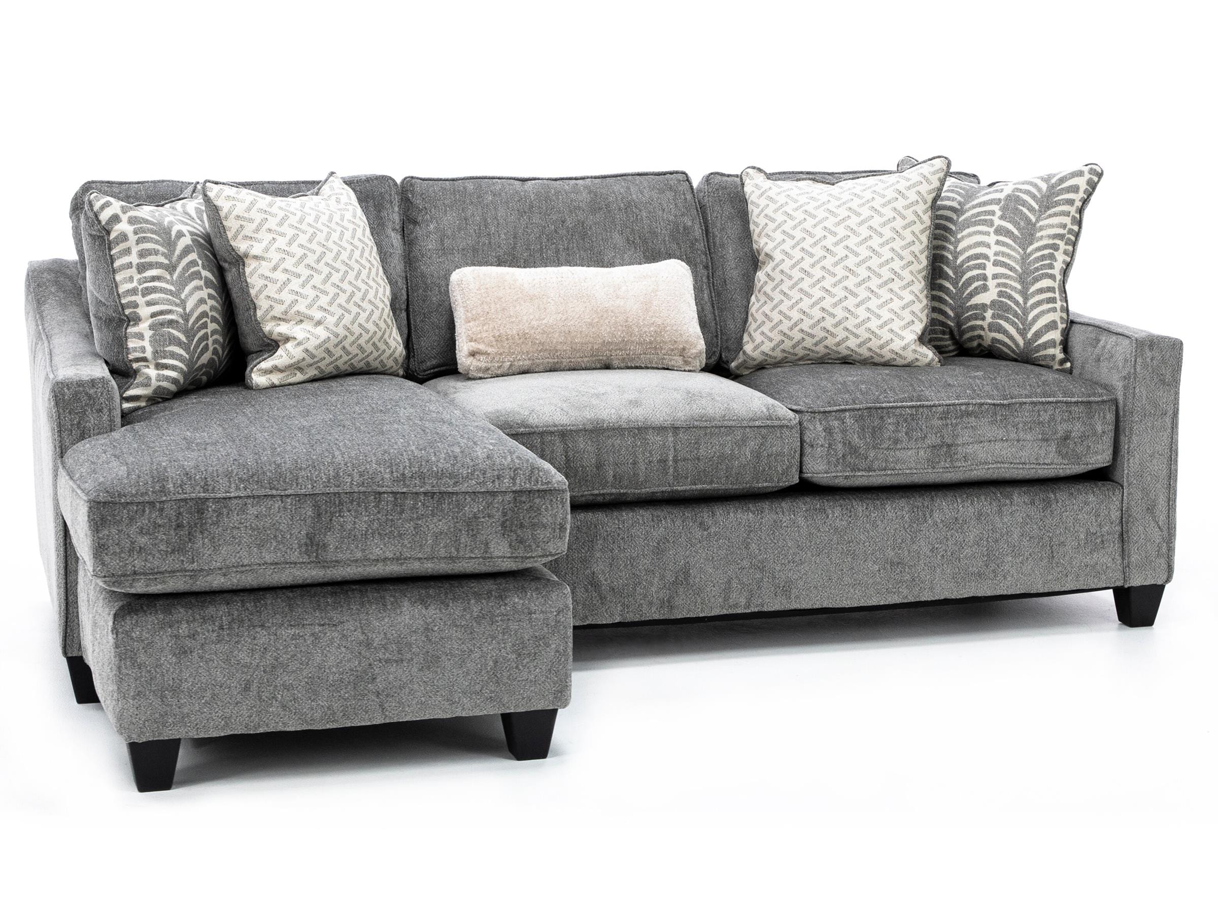 Gray sofa with chaise store