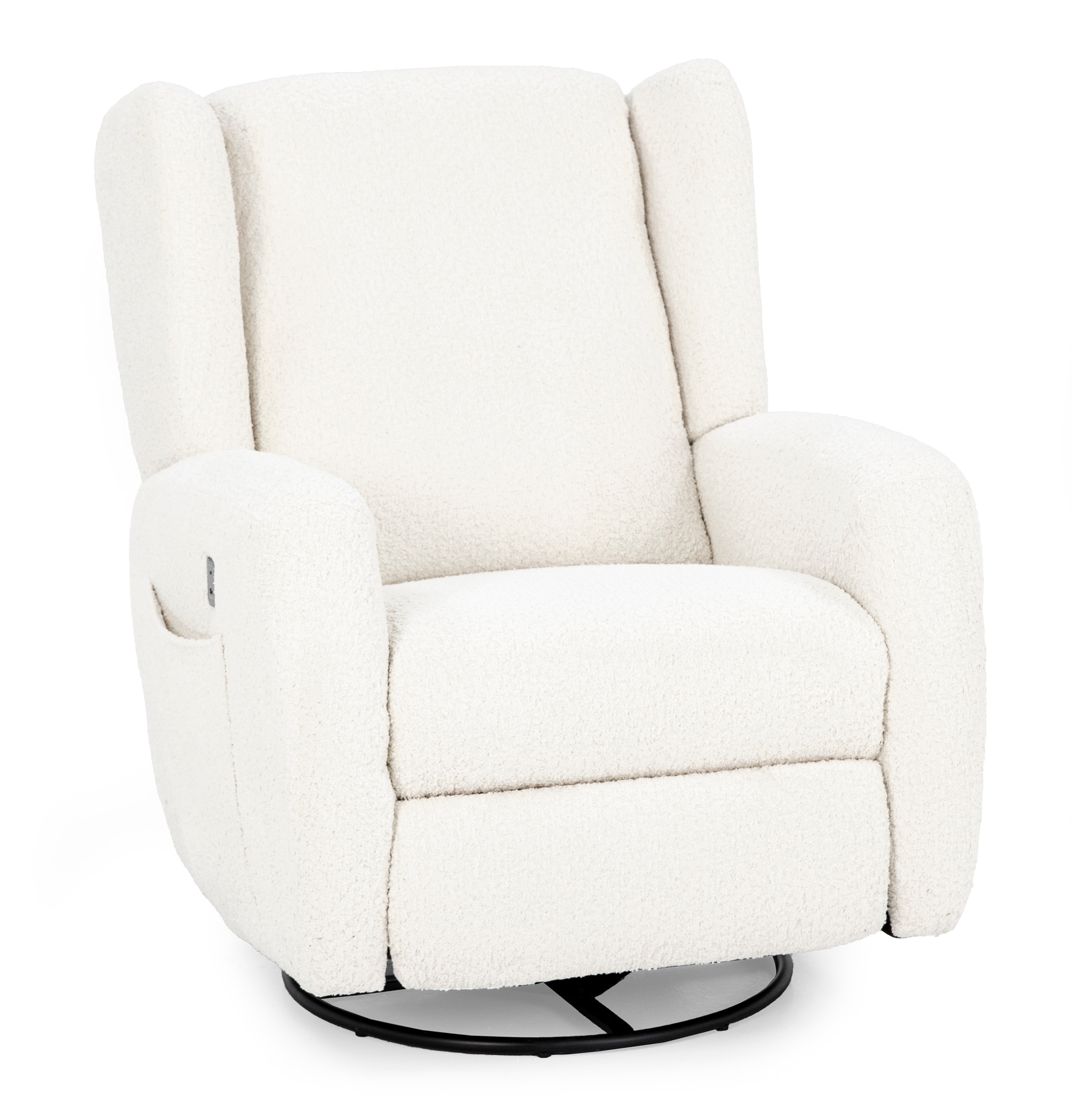 Emmy Self Rocking Power Glider Recliner with Remote in Oyster | Steinhafels
