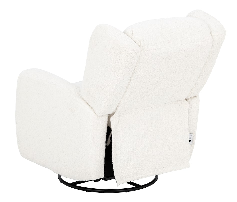 Emmy Self Rocking Power Glider Recliner with Remote in Oyster | Steinhafels