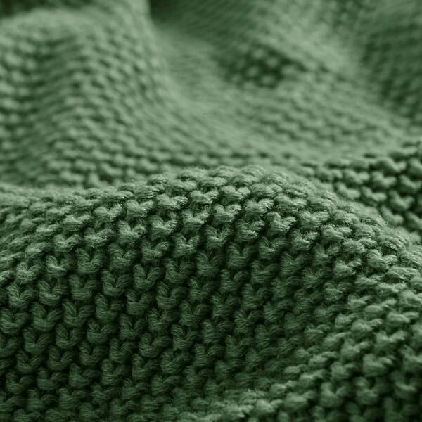 Green Knit Throw 50"W x 60"L | Steinhafels